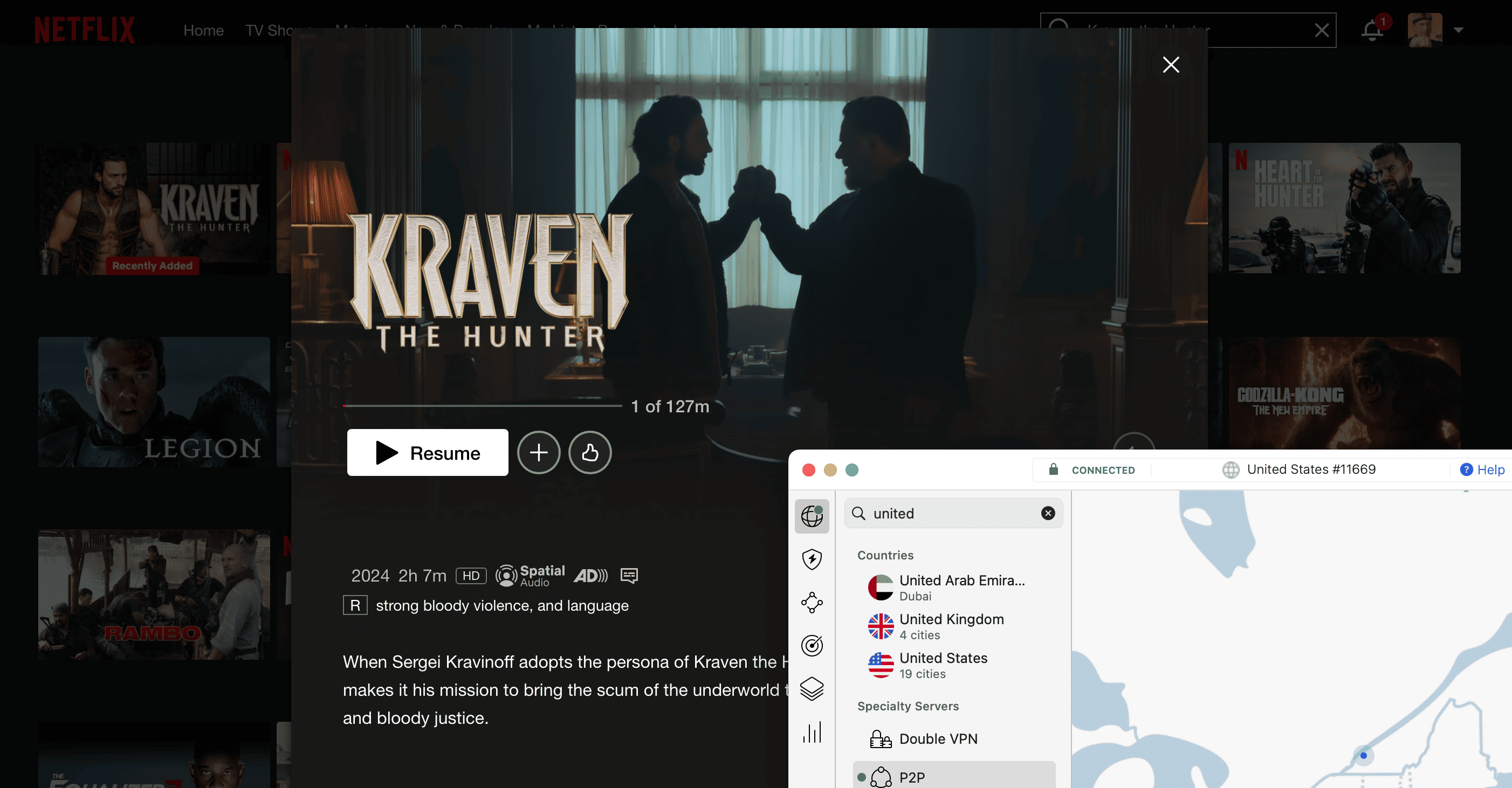 How to watch Kraven the Hunter in the UK on Netflix - UpNext by Reelgood