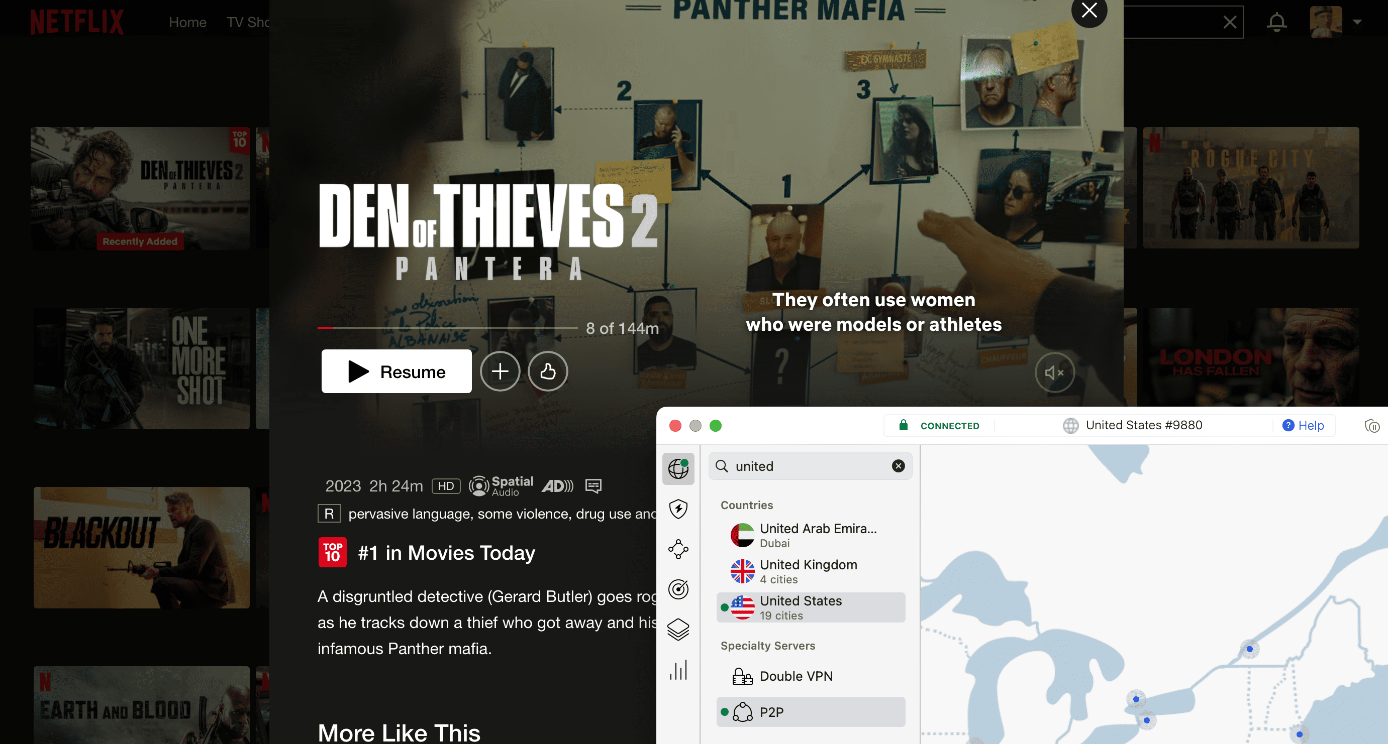 How to watch Den of Thieves 2: Pantera on Netflix outside the US ...